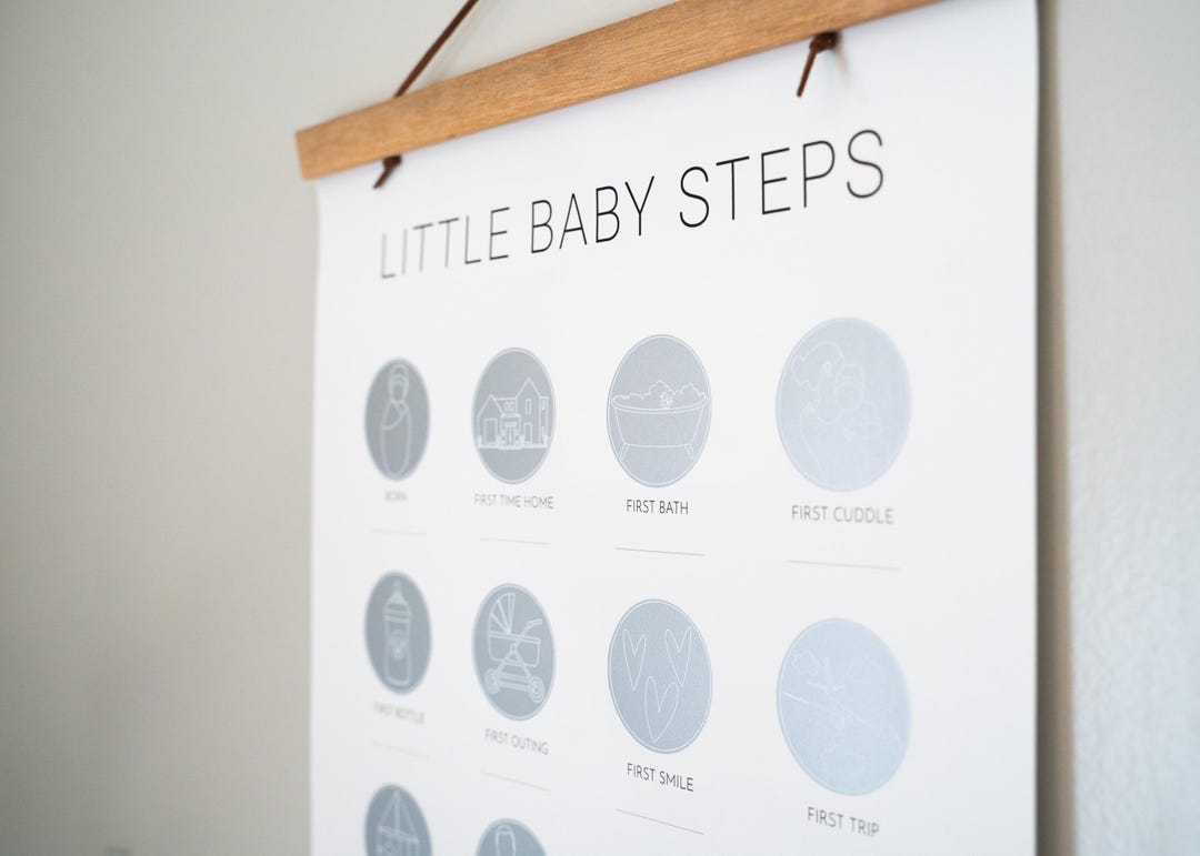 Baby Milestone Scratch off Poster 12x18 Scratch Print Nursery Baby ...