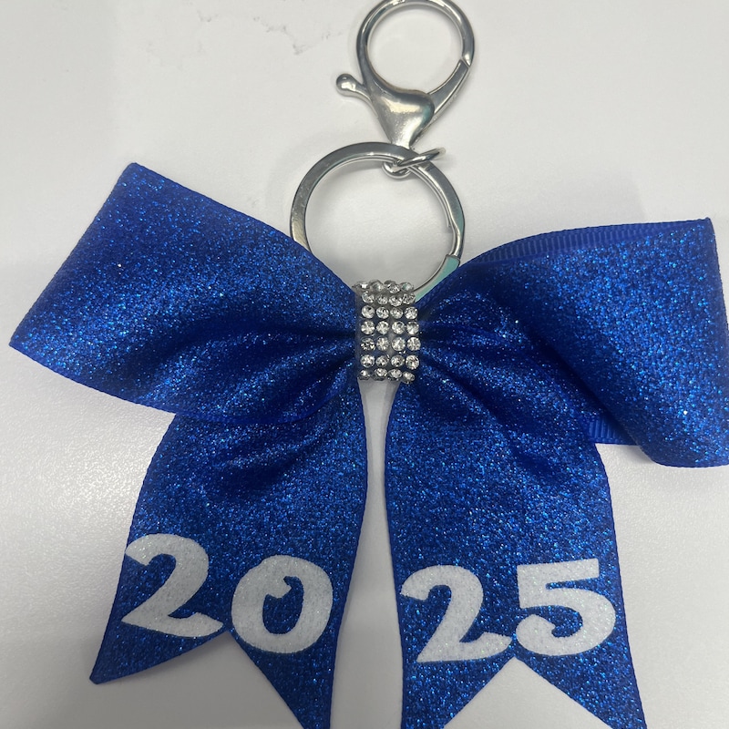 Cheer Bow Key Chain - Etsy