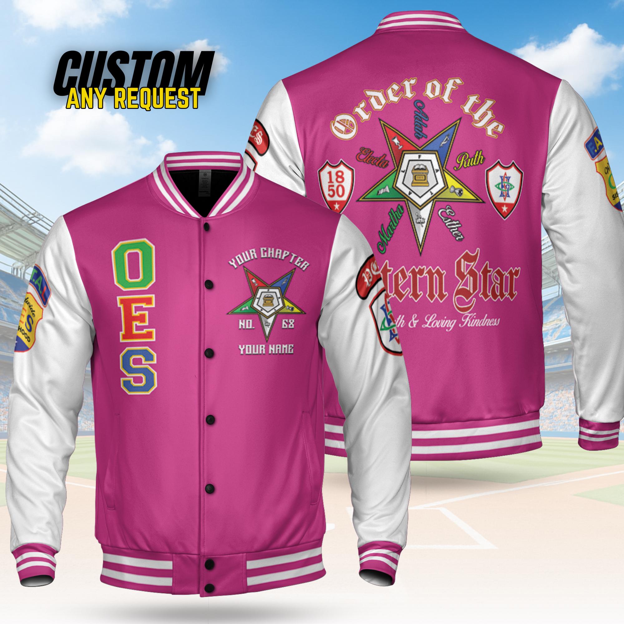 Customize Order of the Eastern Star OES Pentagon Down AF&AM Baseball ...