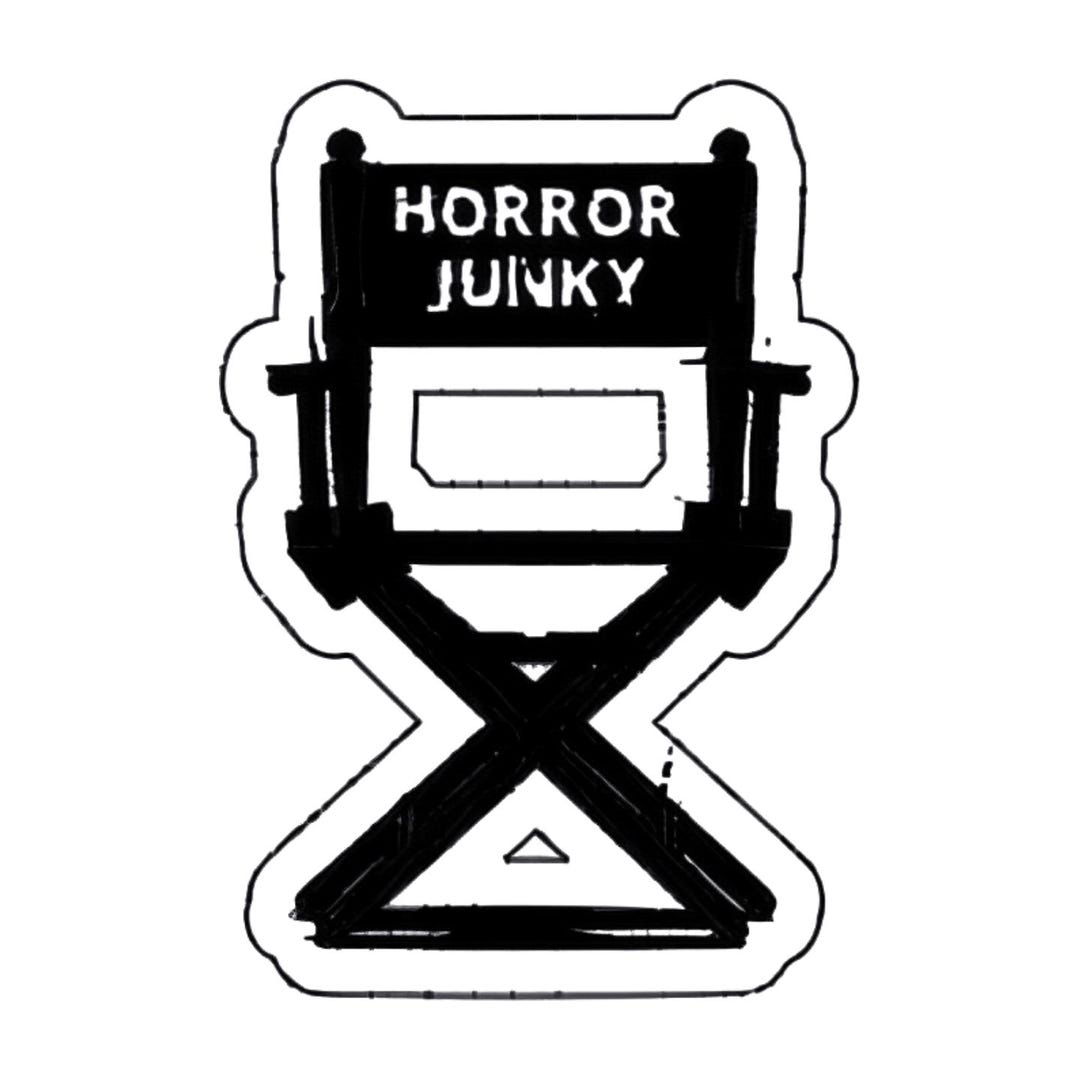 Horror Junky Directors Chair Sticker - Etsy
