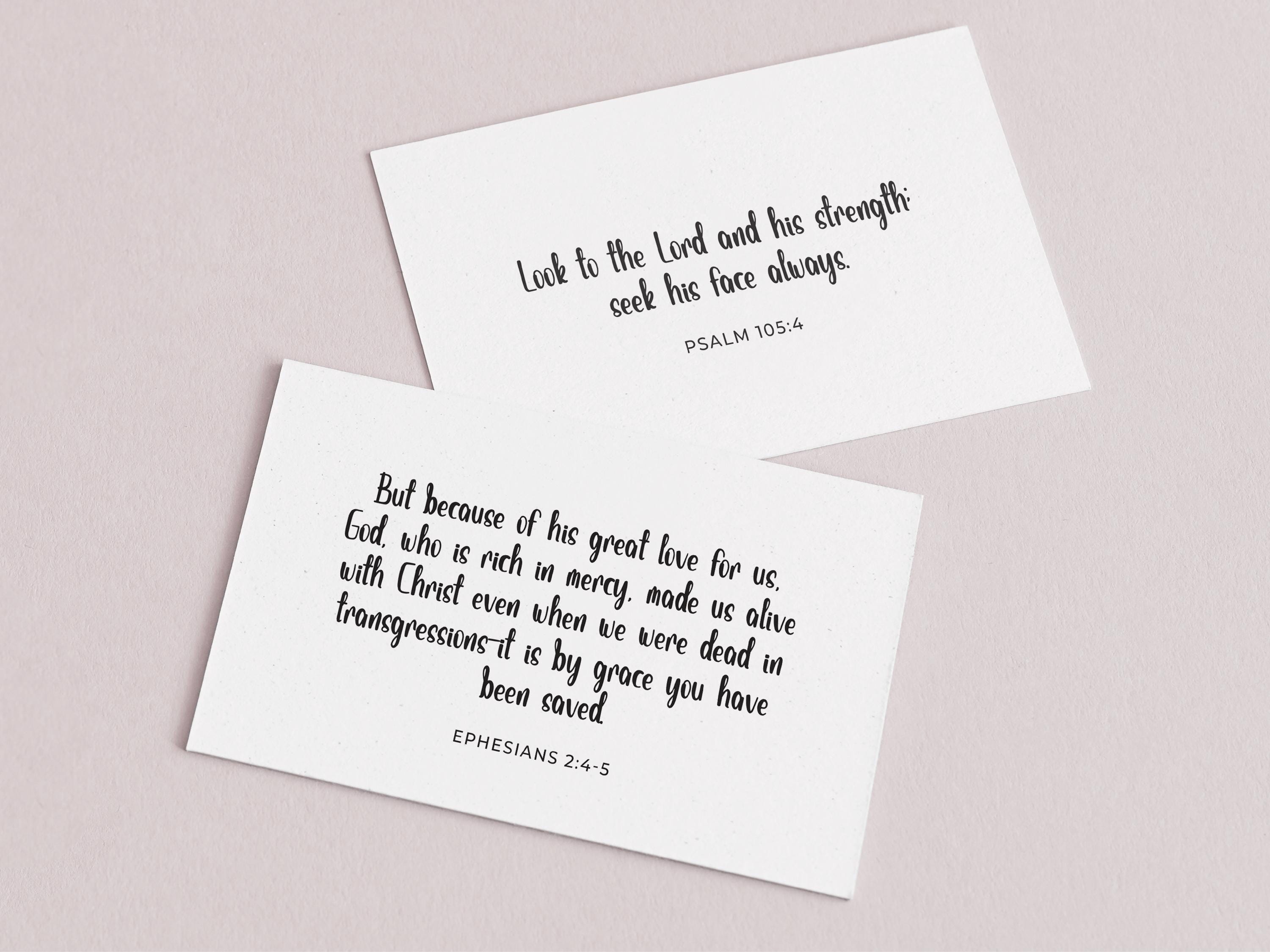 170 NIV Bible Verse Cards: Printable Scripture Flashcards (digital ...