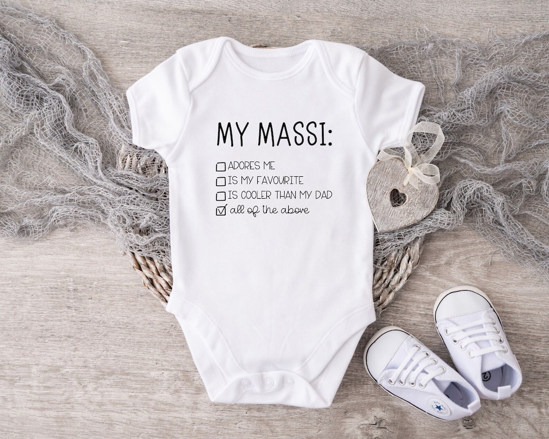 Massi Shirt, Desi Baby Gift, Indian Baby Bodysuit, Indian Baby Shower ...