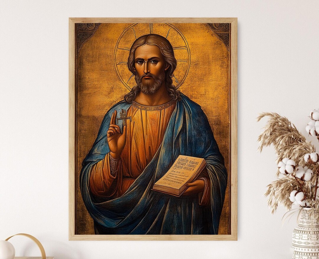 Saint Peter Icon, Keys to Heaven, Orthodox Christian Art Print - Etsy