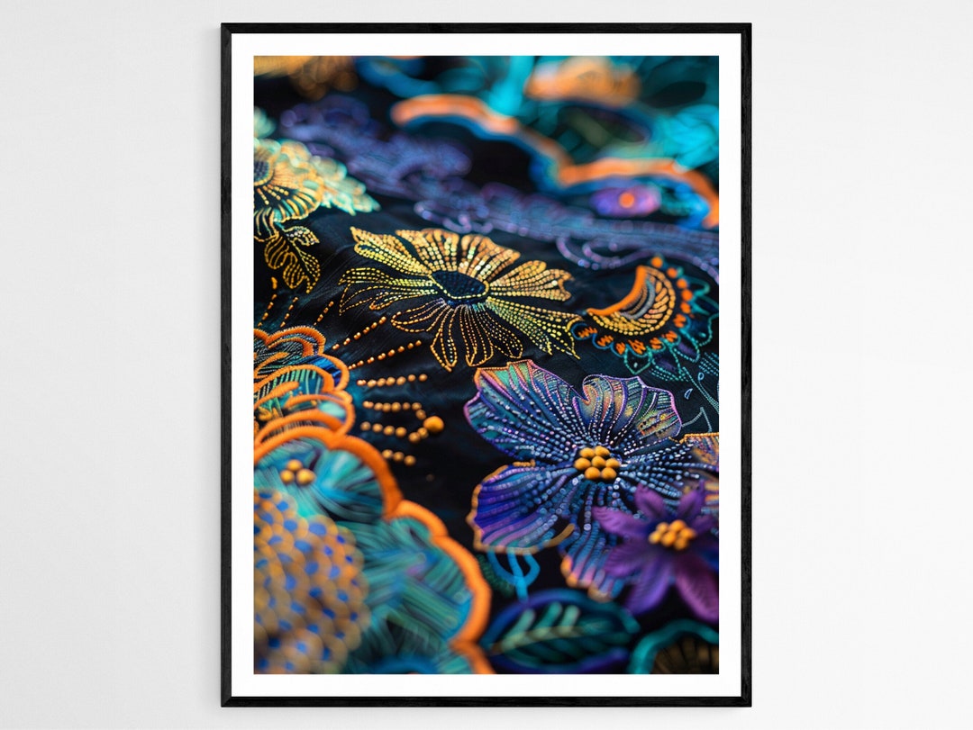 Batik Art Print, Authentic Indonesian Patterns, Wall Decor, Cultural ...