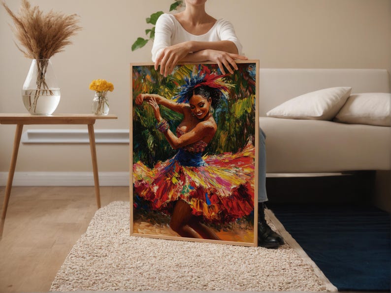 Brazilian Forró Dancer Art Print: South American Folk Dance ...
