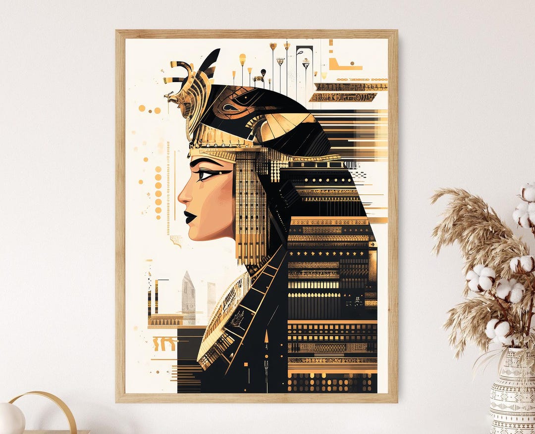 Cleopatra VII Regal Portrait, Egyptian Queen Art Print - Etsy
