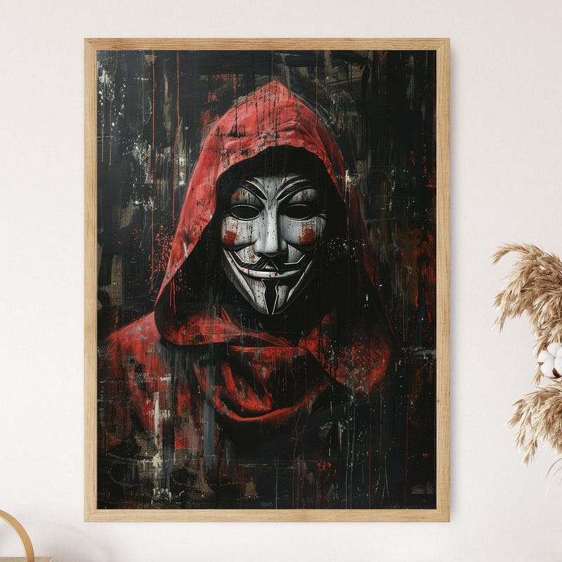 V for Vendetta Mask - Etsy