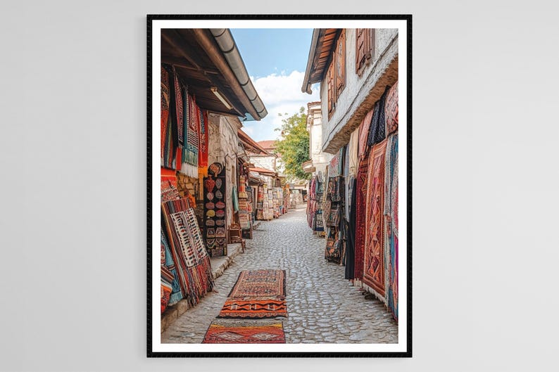 Skopje Old Bazaar Art Print, Macedonia, Ottoman Architecture, Vibrant ...