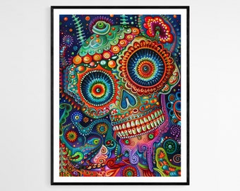 Authentic Huichol Art Print Intricate Bead Pattern Folk Art for Home Etsy