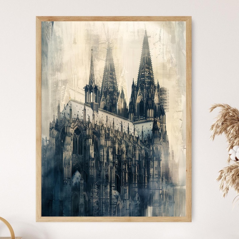 Cologne Cathedral Art Print - Etsy