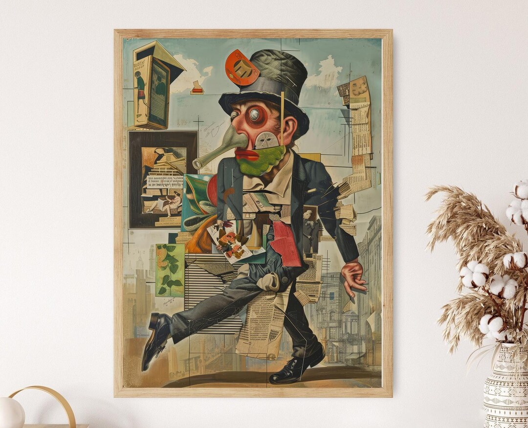 Provocative Dada Magazine Collage - Thought-provoking Wall Art - Etsy