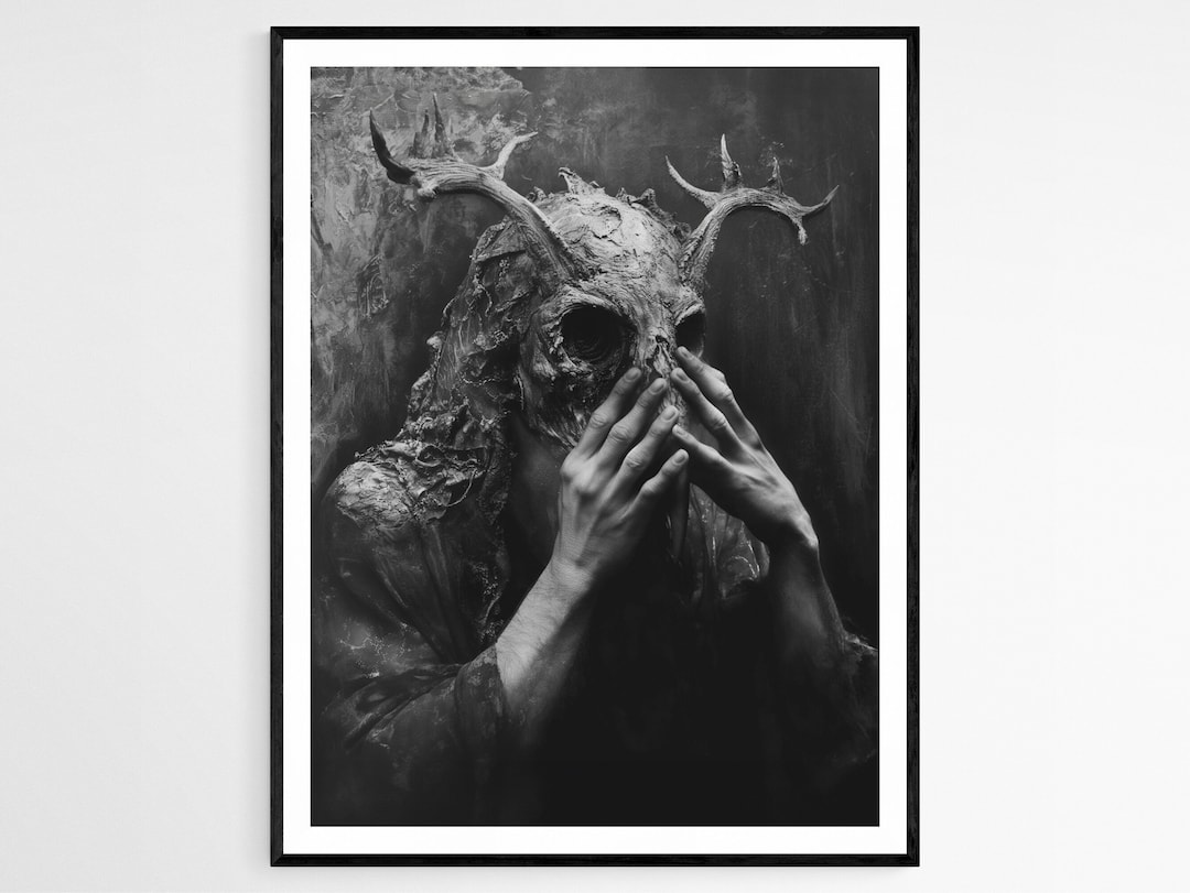 Creepy Gothic Horror Art Print: Eerie Macabre Wall Decor - Etsy