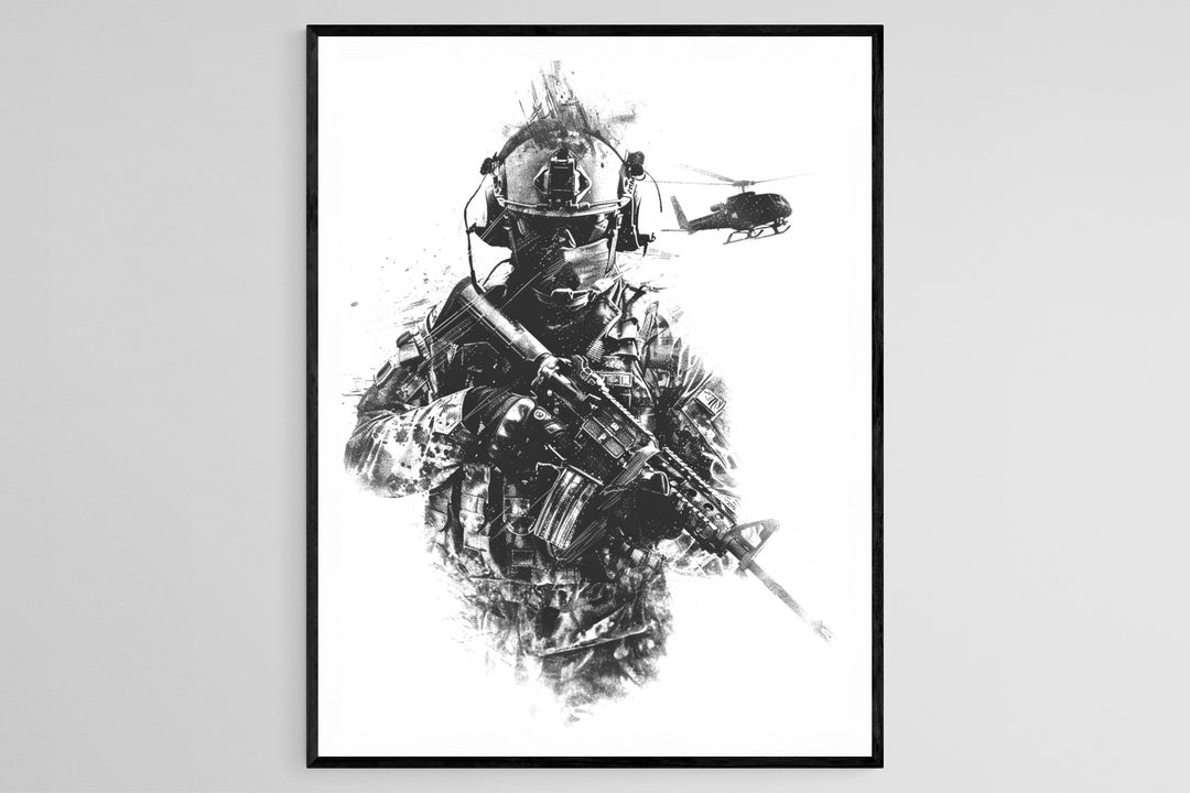 US Navy Seal Poster, Premium Tactical Art Print, Decorate Home or ...