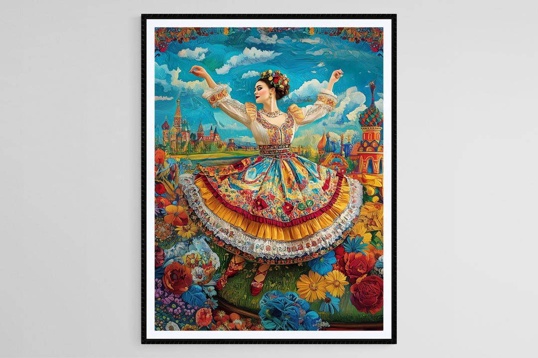 Kalinka Dance Art Print, Traditional Russian Folk Dance - Etsy