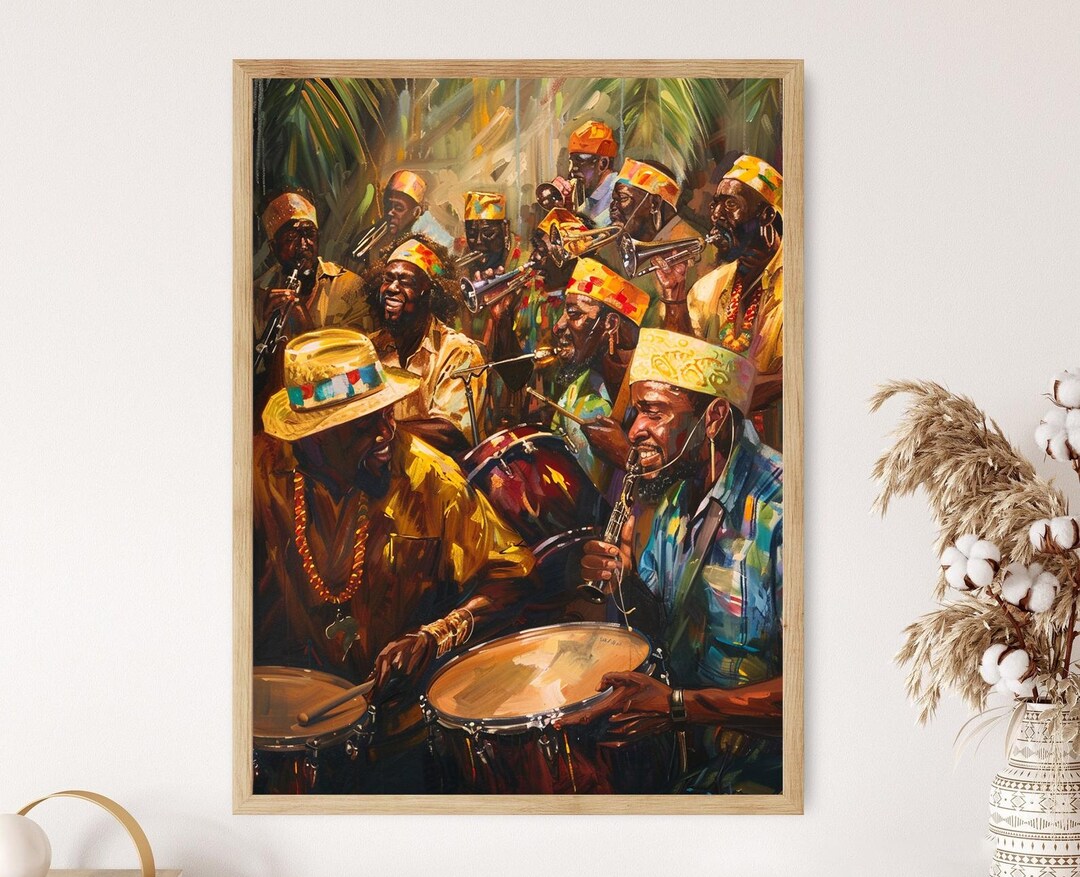 Steelpan Music Painting, Iconic Trinidad and Tobago Instrument - Etsy