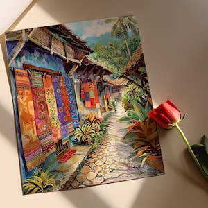 Indonesian Batik Art Print, Javanese, Wall Decor, Unique Indonesian ...