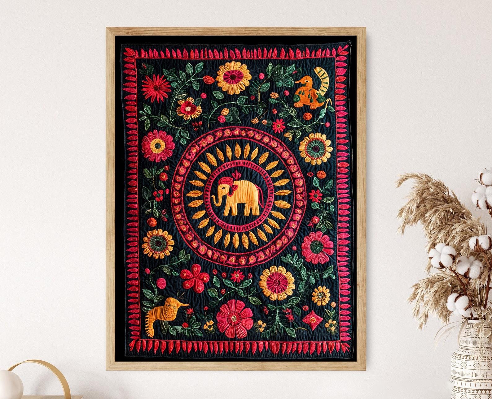 Pipili Applique Art, Traditional Odisha Craft and Folk Design Print - Etsy