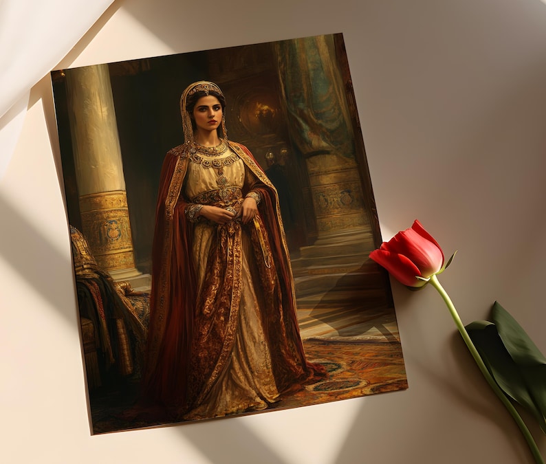 Empress Theodora Art Print, Ancient Byzantine Ruler and Royal Splendor ...