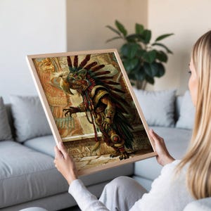 Aztec Empire Print, Rich Historical Tapestry, Educational Classroom Art ...