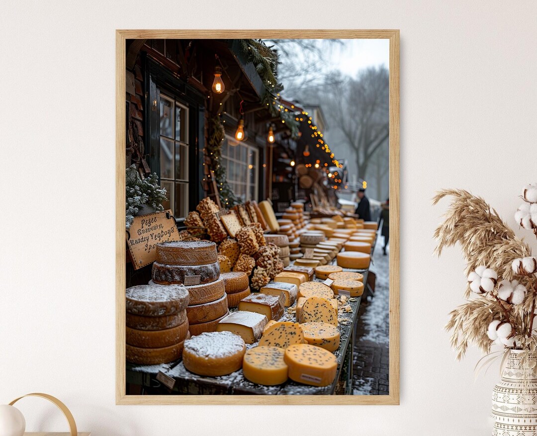 Dutch Cheese Market Painting, Gouda Cheese Festival Art Print - Etsy