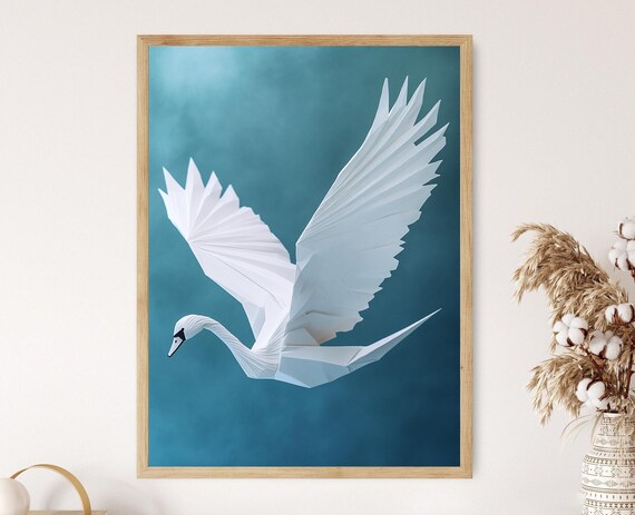 Origami Flying Swan
