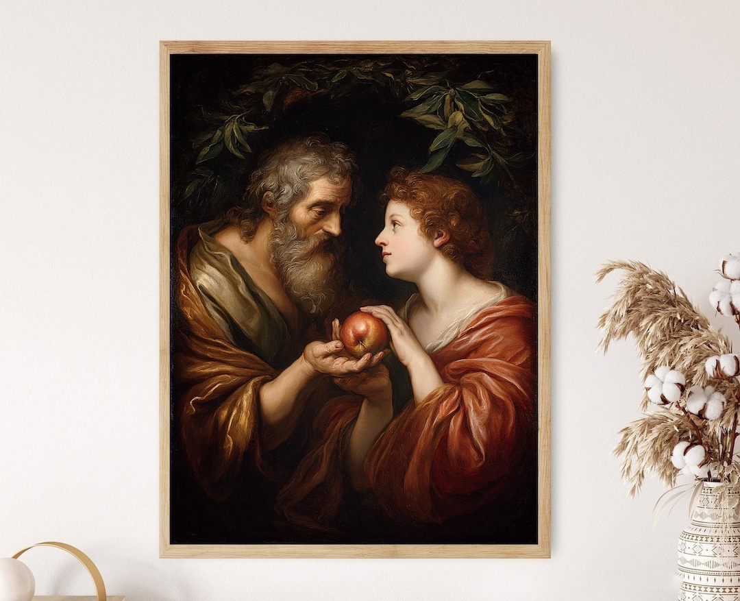 Adam and Eve Art Print: Baroque Biblical Renaissance Poster - Etsy
