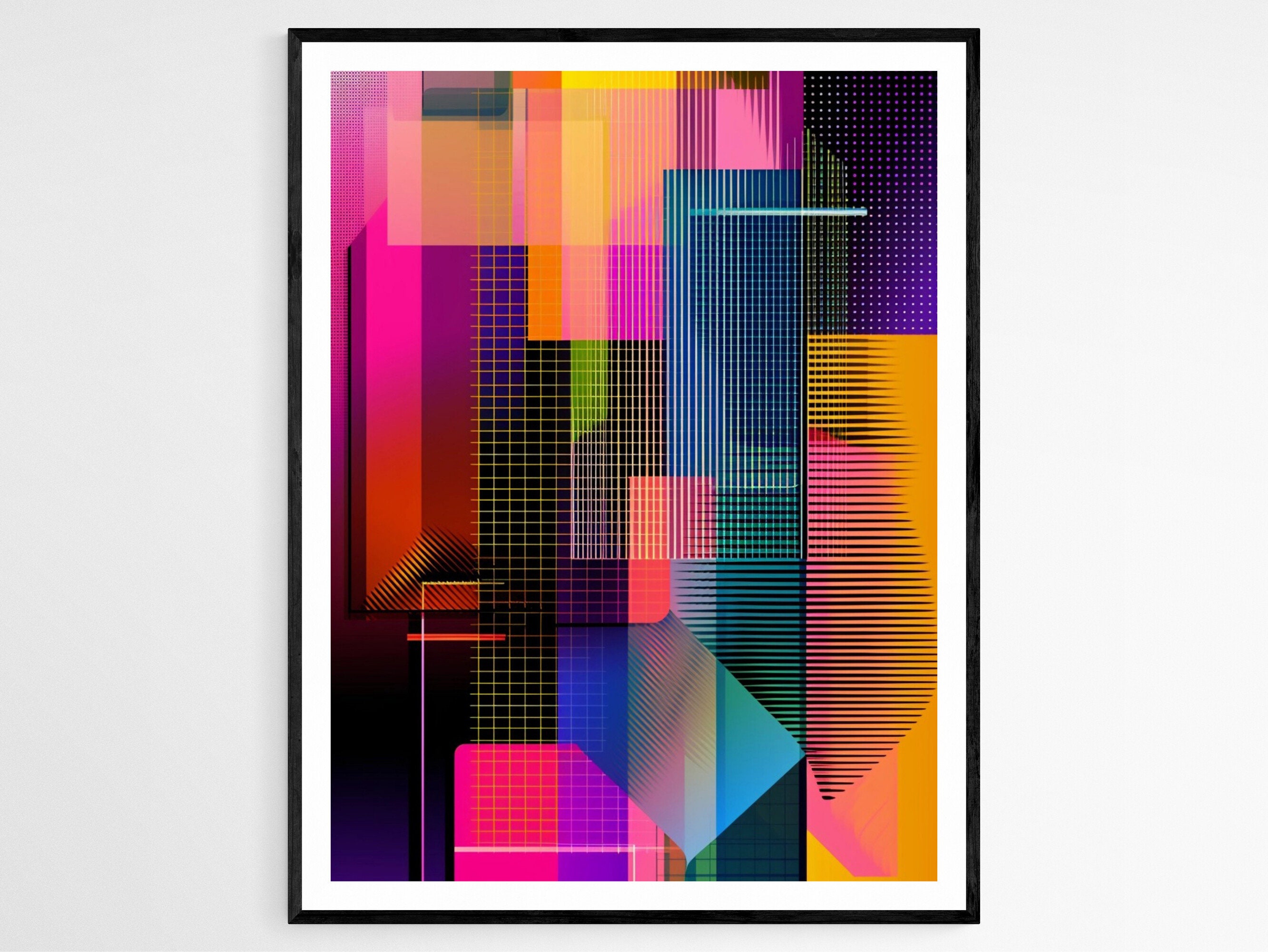 Eye-catching Optical Illusion Poster, Hypnotic Visual Art Print ...