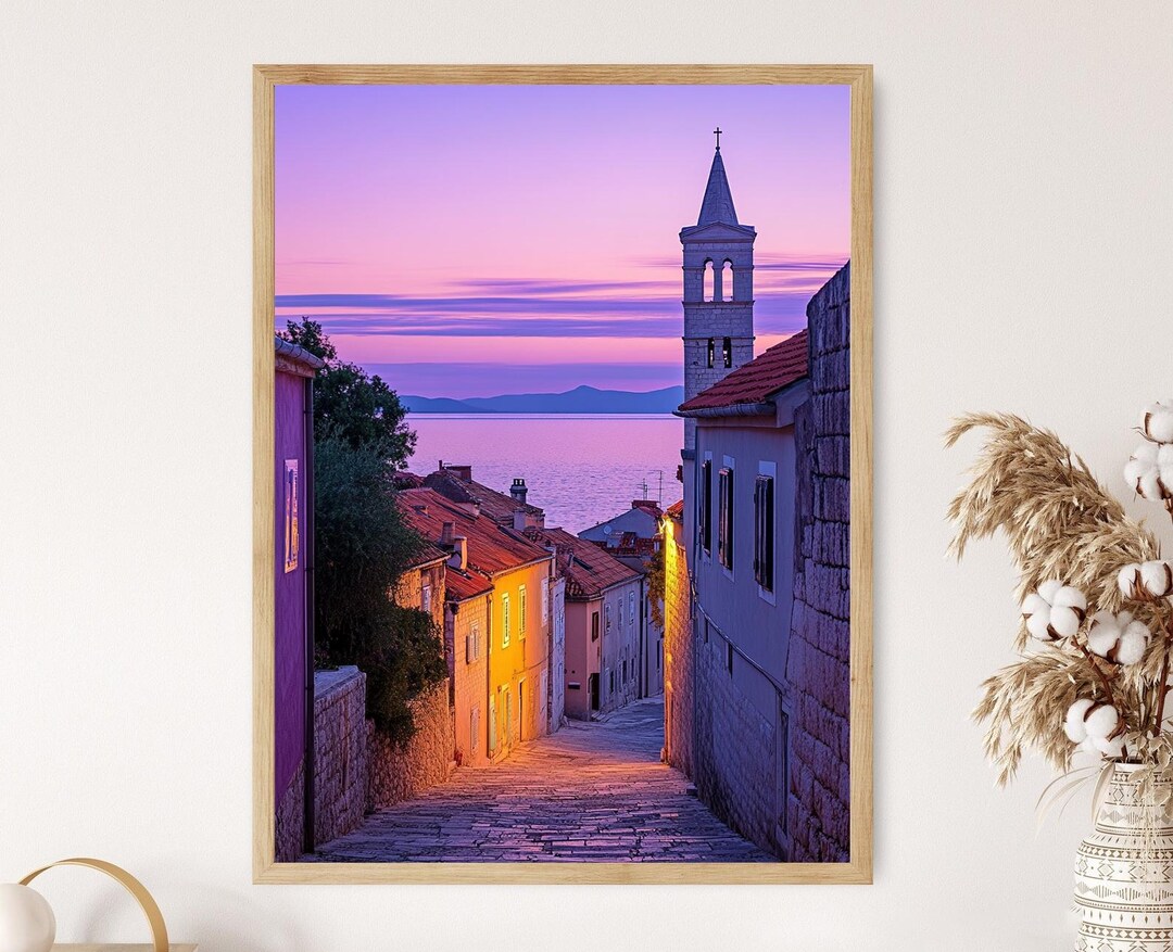 Zadar Art Print, Church of St. Donatus and Adriatic Sunset - Etsy