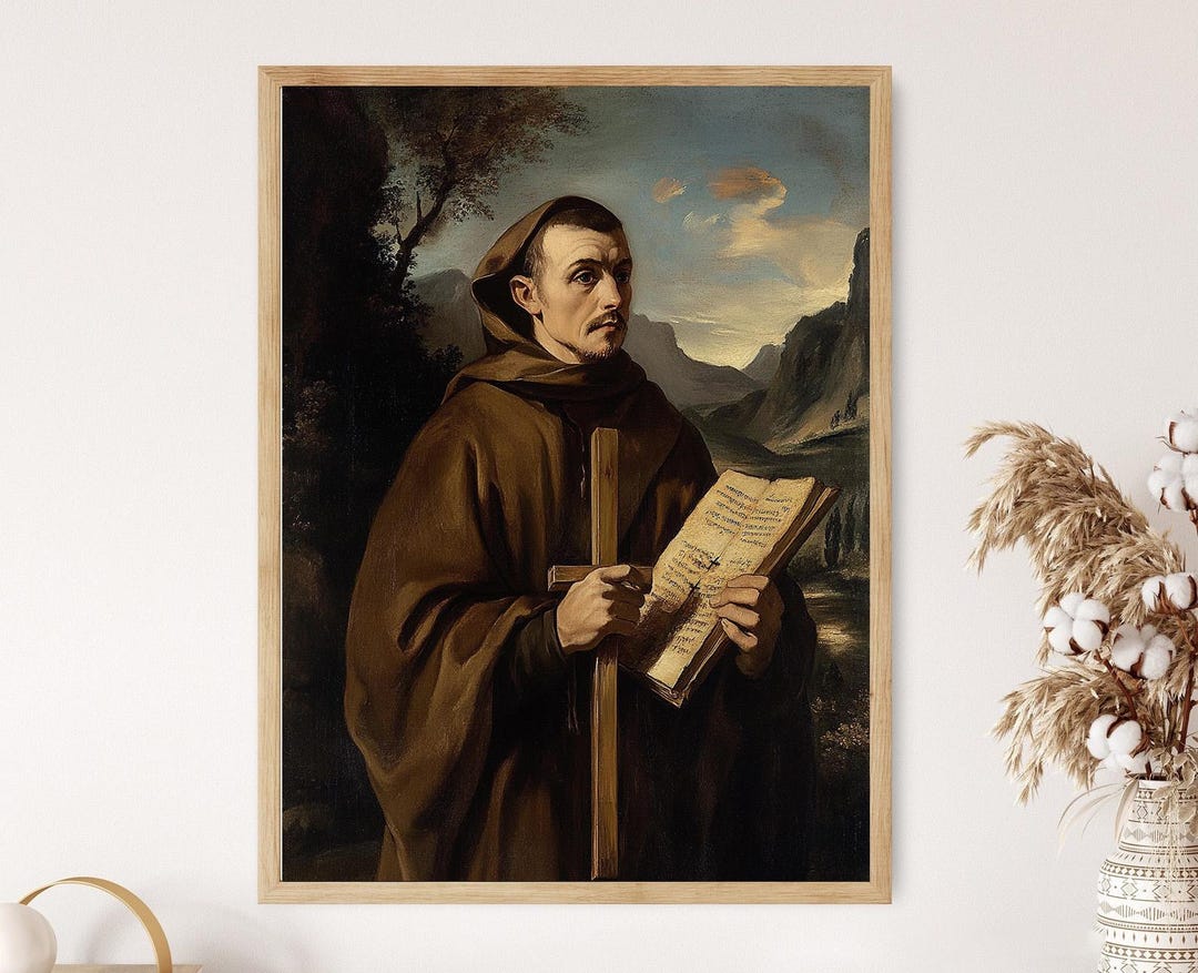 Saint John of the Cross Art Print: Carmelite Mystic, Catholic Wall ...