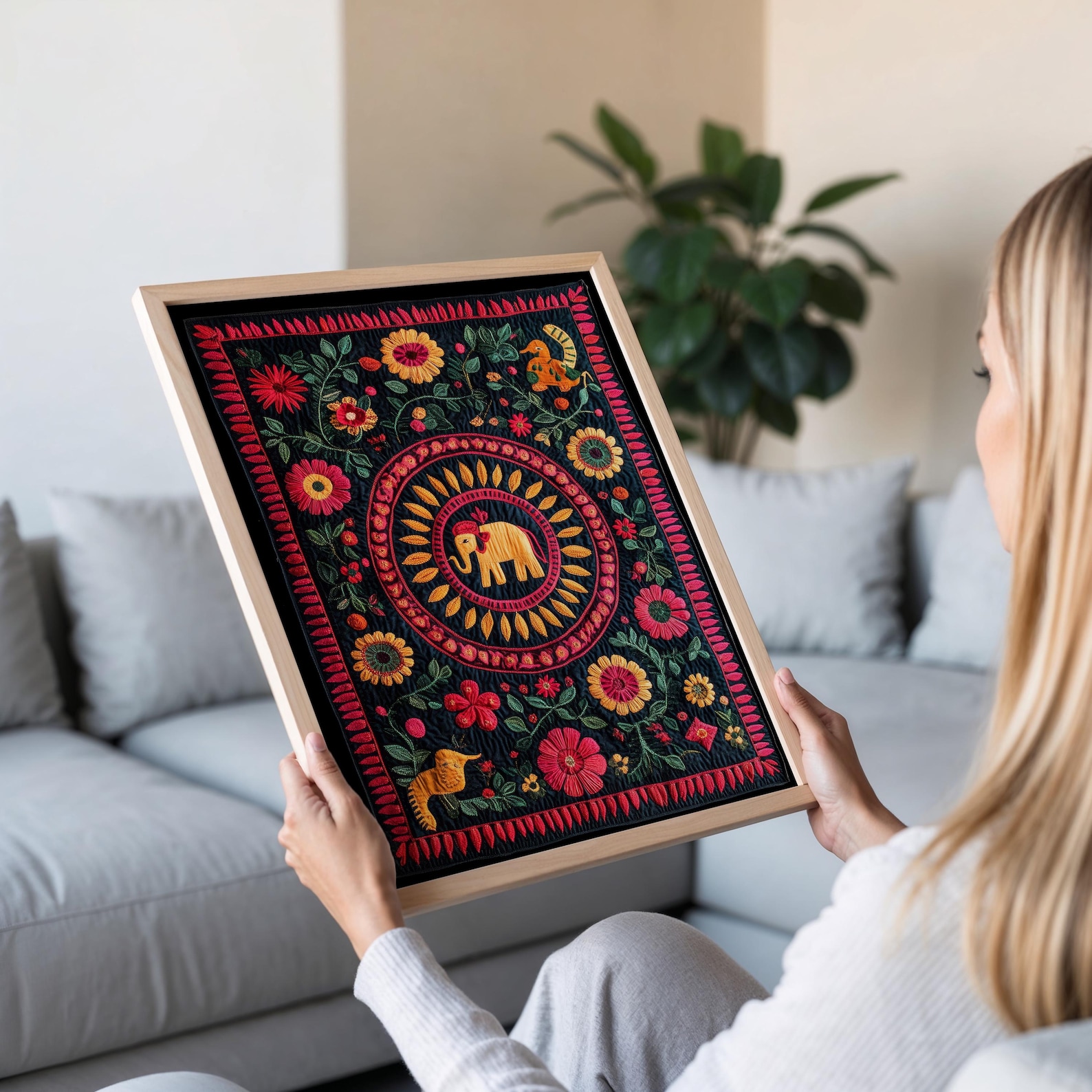 Pipili Applique Art, Traditional Odisha Craft and Folk Design Print - Etsy
