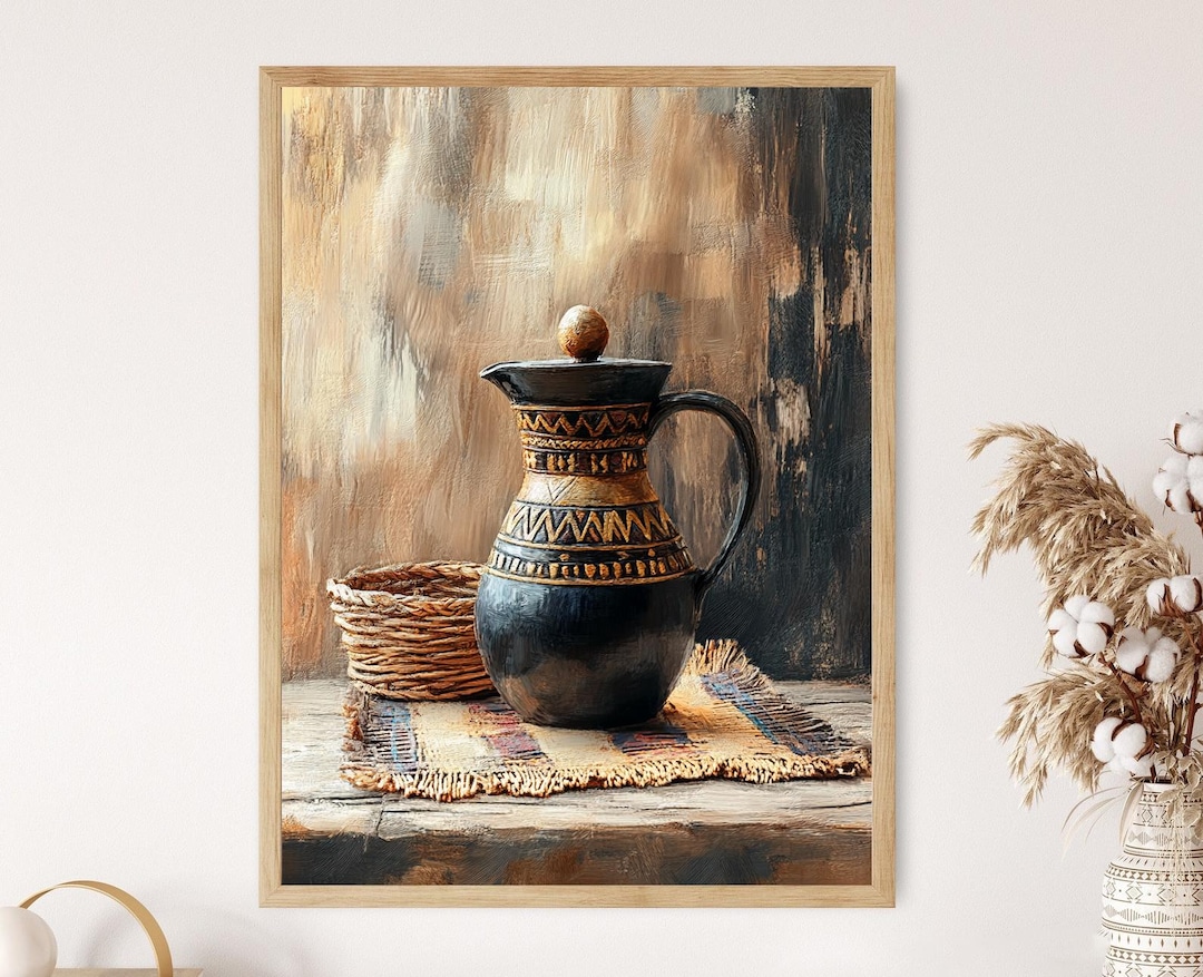 Ethiopian Jebena Art Print, Traditional Coffee Pot - Etsy