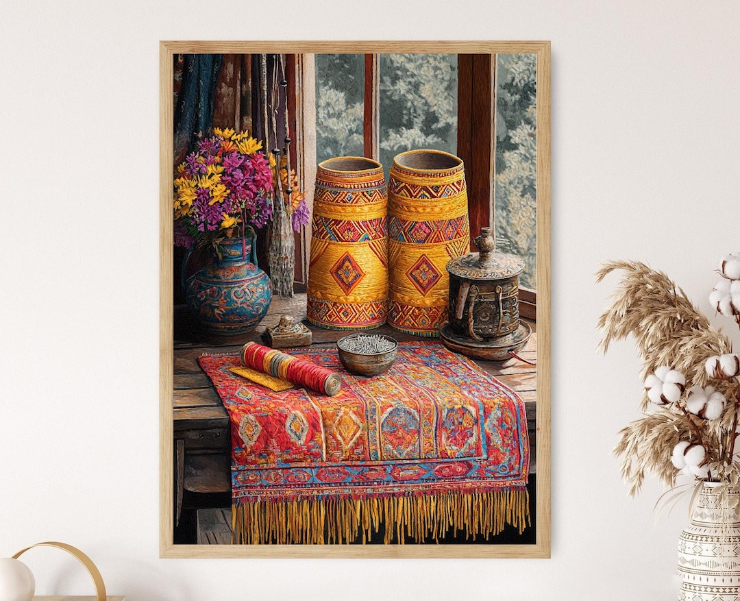 Bhutanese Kera Belt Textile Art Print, Diamond and Wave Poster, Traditional Weaving Decor - Etsy