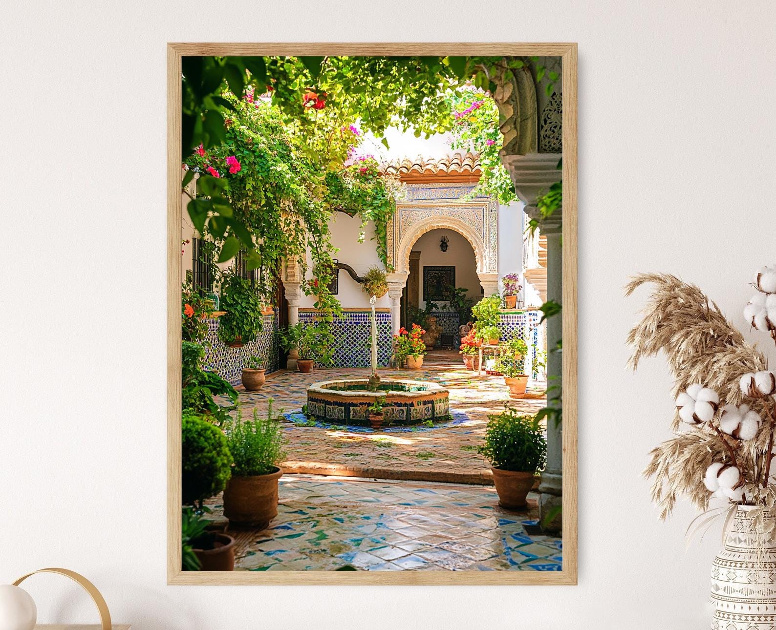 Small Spanish Style Fountain Pool