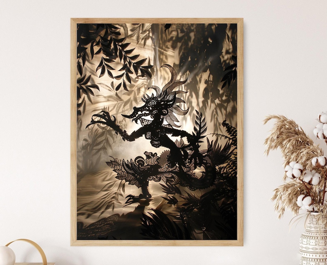 Wayang Kulit Art Print: Traditional Indonesian Shadow Puppet Decor - Etsy