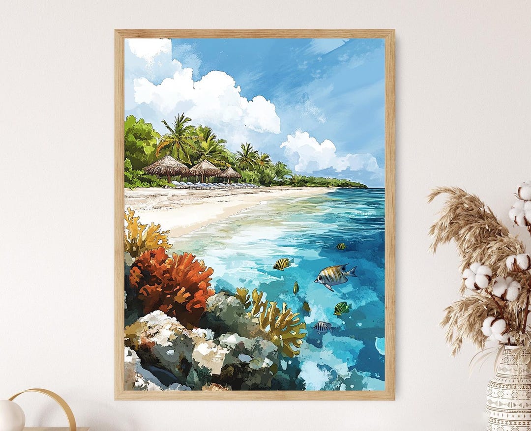 Cayo Coco Beach Art Print, Cuba White Sands and Crystal Waters - Etsy