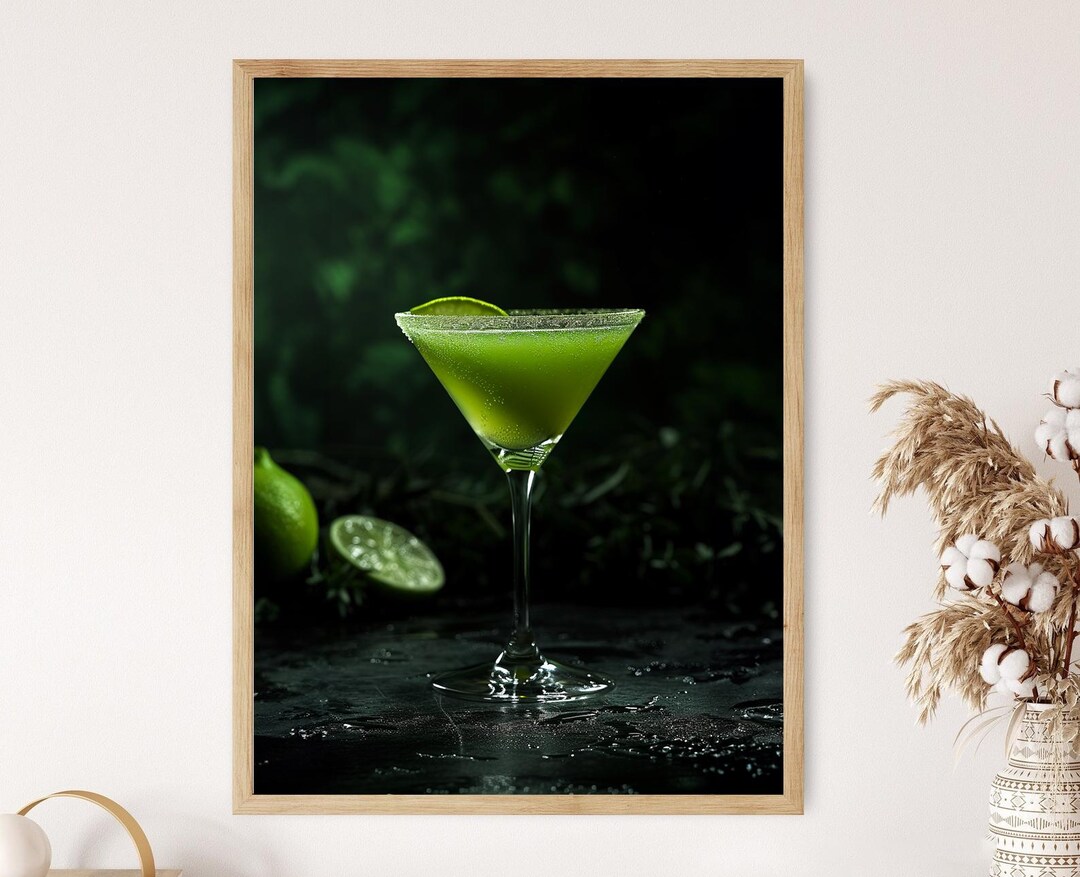 Cocktail Theme Photo Print, Modern Bar Cart Artwork, Ideal for ...