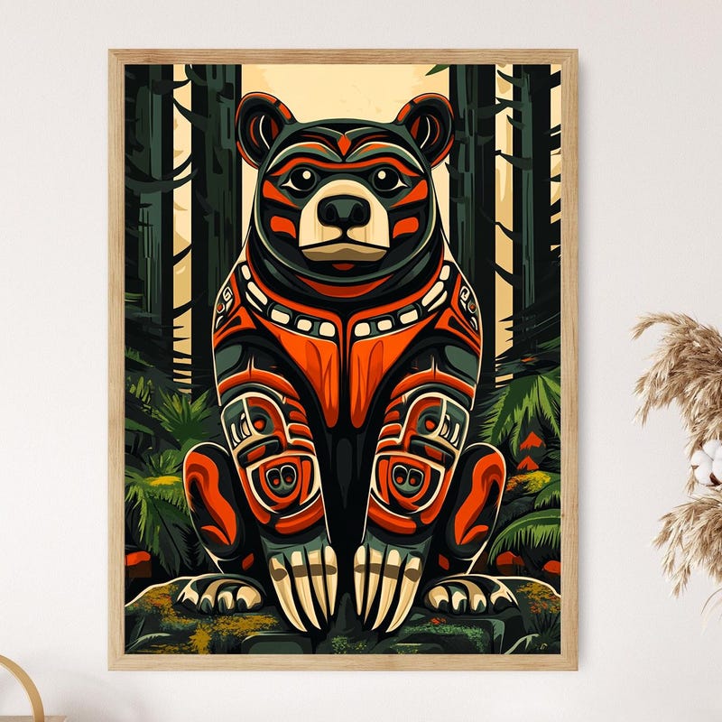 Indigenous Bear Art - Etsy Canada
