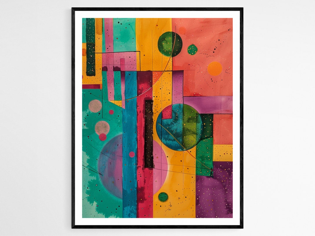 Expressionist Kandinsky Art, Unique Print for Wall, Interior Design ...