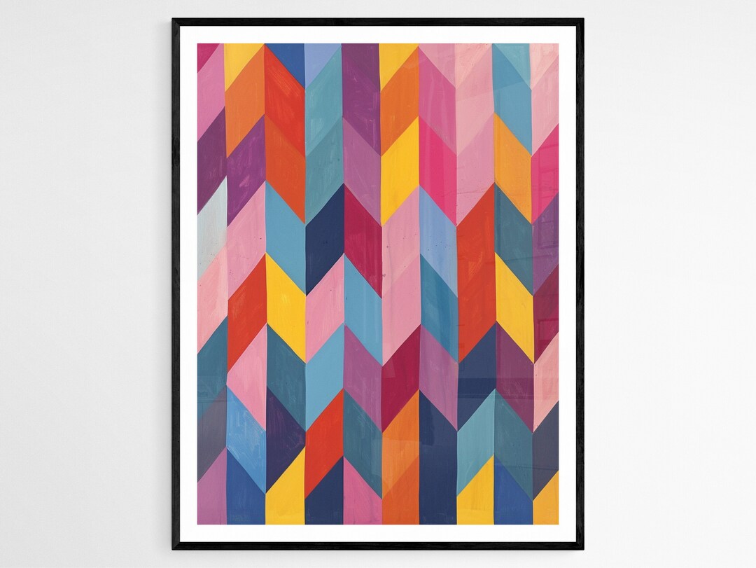 Colorful Tessellation Artwork - Vibrant Geometric Shapes With Depth ...