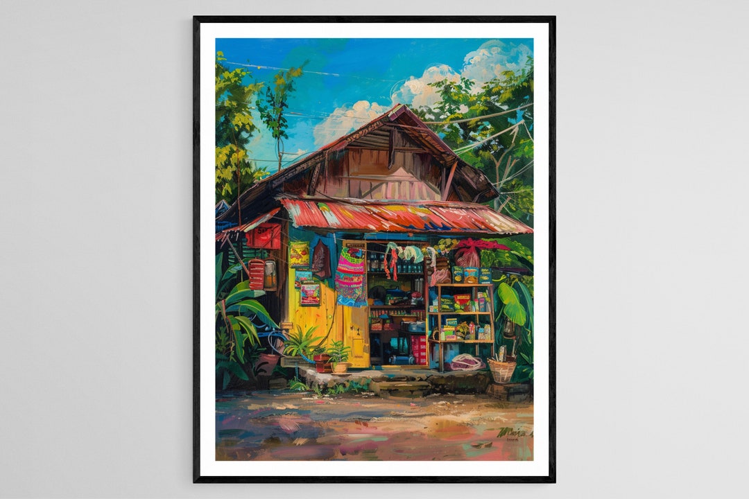 Filipino Sari Sari Store Painting Authentic Street View Art Piece ...