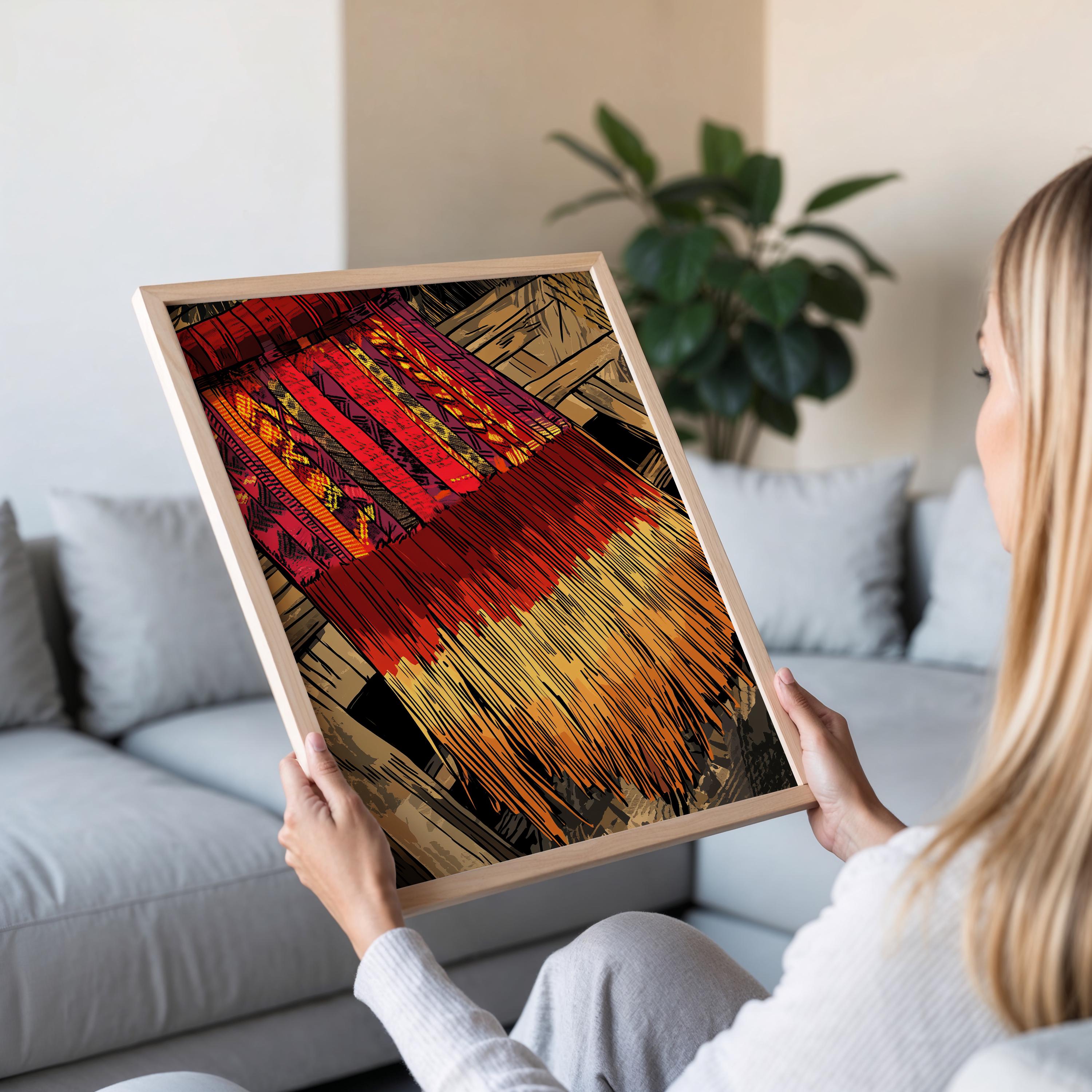 T'nalak Weaving Art Print: T'boli Tribe Geometric Patterns - Etsy