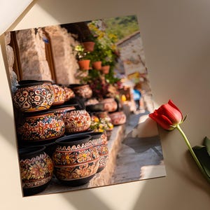Traditional Albanian Pottery Art Print, Handcrafted Clay Pots, Rustic ...
