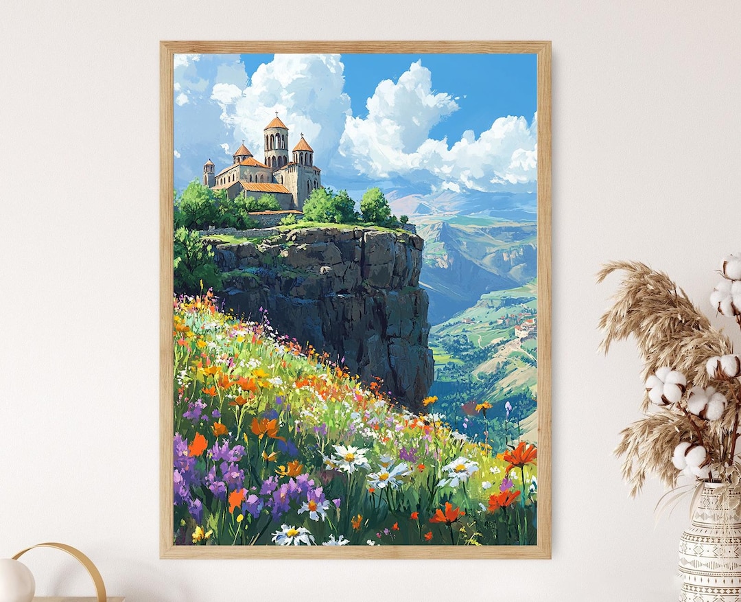 Tatev Monastery Art Print, Cliffside Armenia View - Etsy