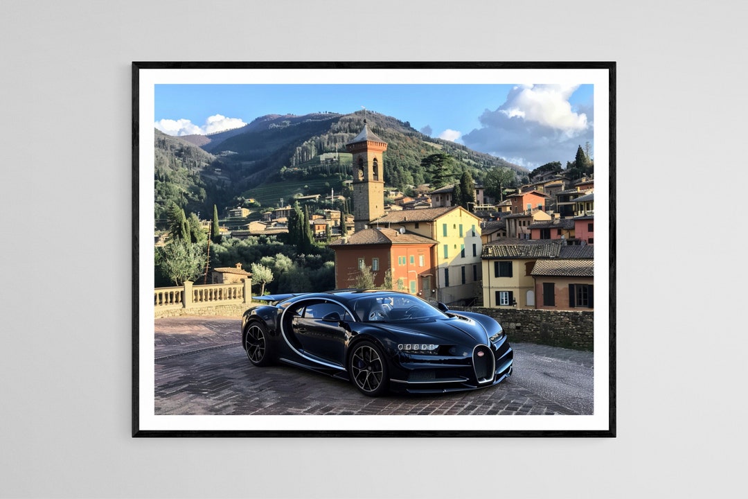 Bugatti Chiron Art Print, Elegant Automotive Decor, Great Gift for ...