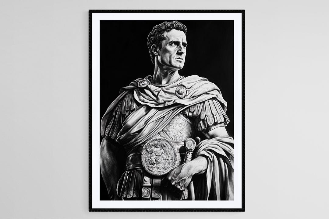 Julius Caesar Art Print, Roman Emperor Wall Art, Historical Leader ...