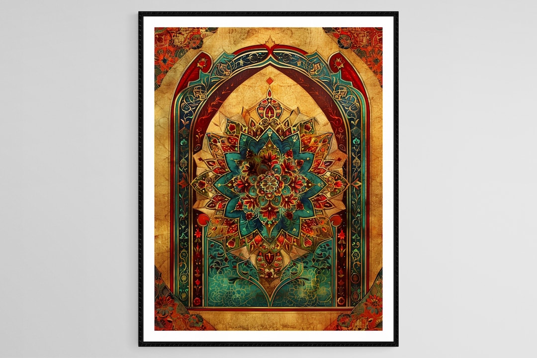 Traditional Islamic Art, Floral Patterns, Abstract Designs - Etsy