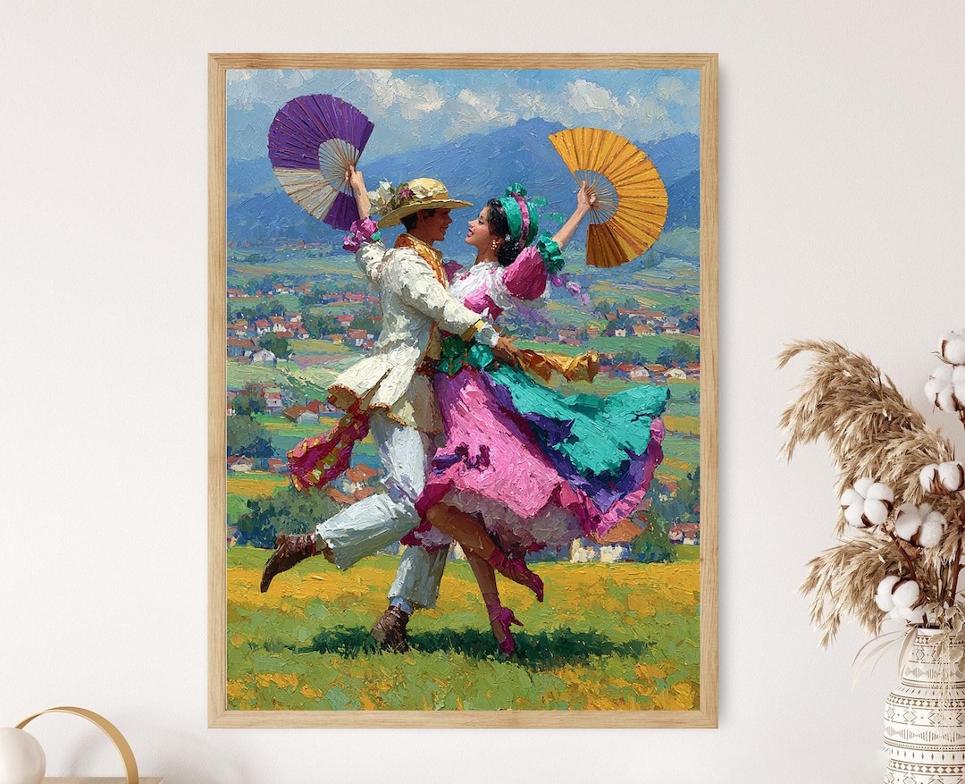 El Güegüense Folk Dance Print: Nicaraguan Festive Dancers Art - Etsy