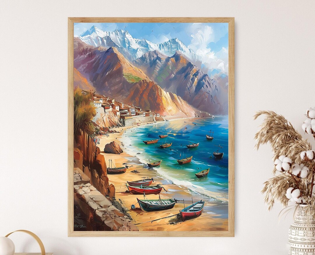Pisco Art Print, Fishing Boats and Sandy Beaches, Peruvian Artwork - Etsy