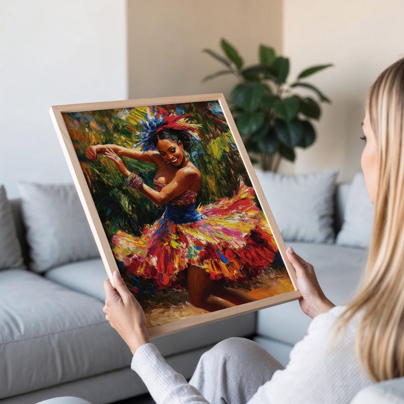 Brazilian Forró Dancer Art Print: South American Folk Dance ...