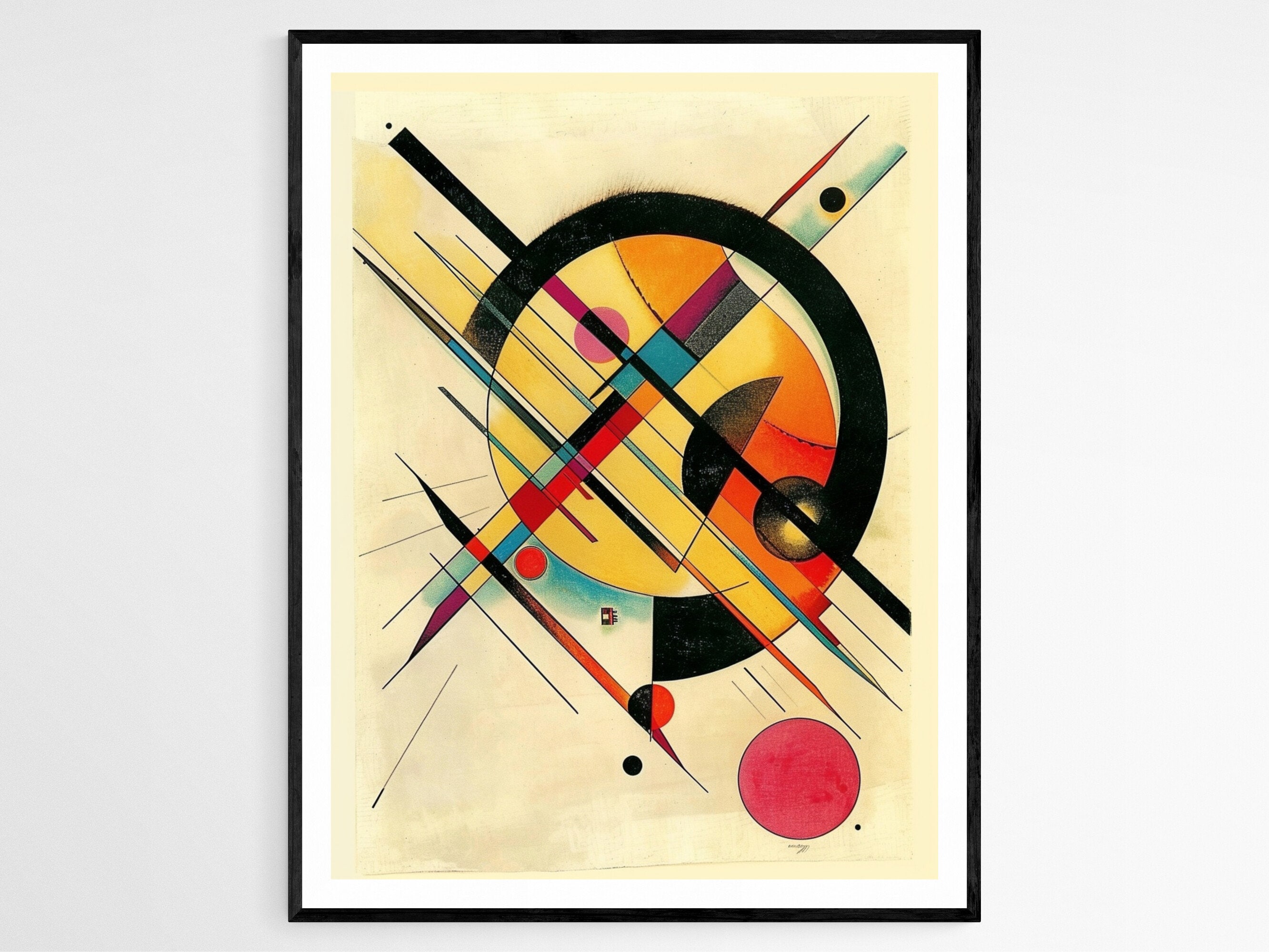 Wassily Kandinsky Inspired Art Print, Abstract Wall Art, Modern Home ...